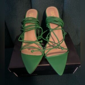 EGO | Shoes | Brand New Ego Green Heels | Poshmark